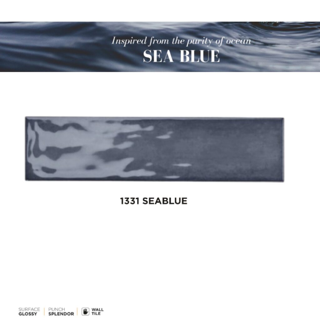 Sea Blue Subway Tiles for Wall | Splendor Collection
